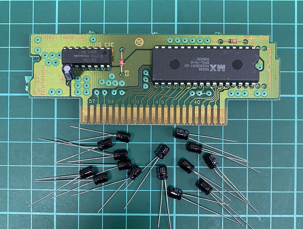x20 PACK NES Cartridge Repair Kit Power Capacitor Panasonic | eBay