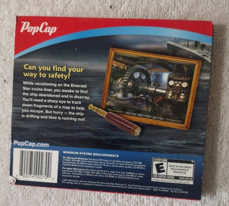 Escape The Emerald Star - PopCap for WINDOWS/MAC CD-ROM PC Game | eBay
