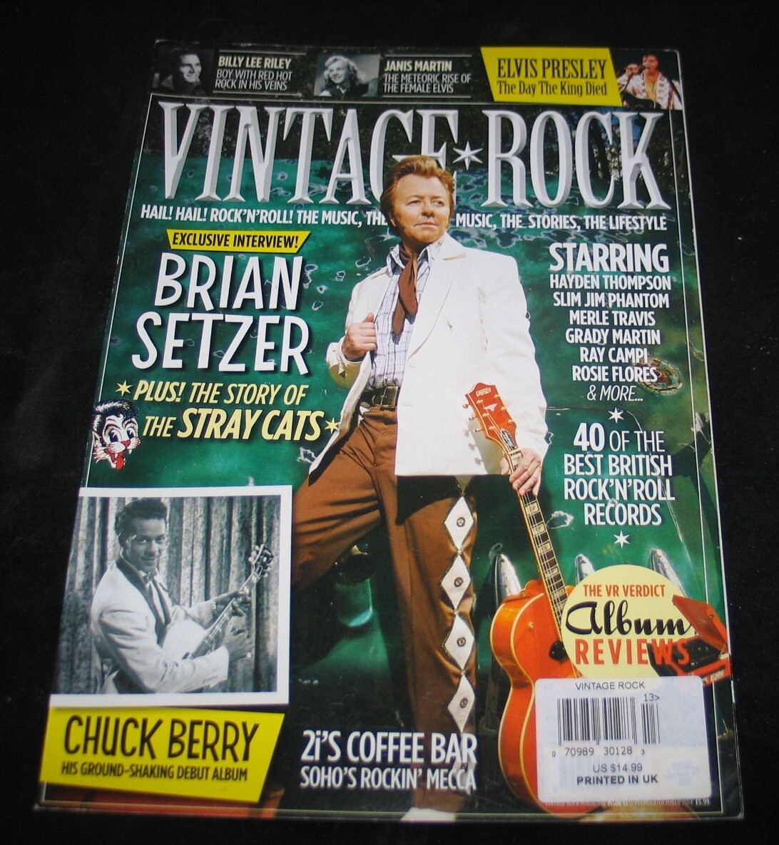 2014 VINTAGE ROCK #13 Brian Setzer STRAY CATS Chuck Berry (LIKE NEW) | eBay