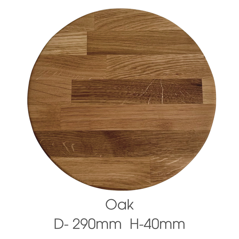 Circular Round Chopping Board - Serving Board- Solid Wood- Oak- Walnut ...