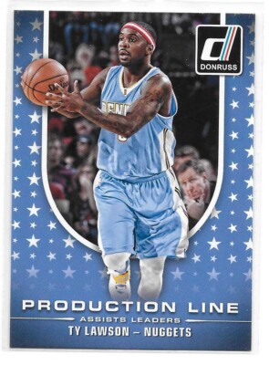 2014-15 Donruss Basketball Production Line Assist Ty Lawson Nuggets | eBay