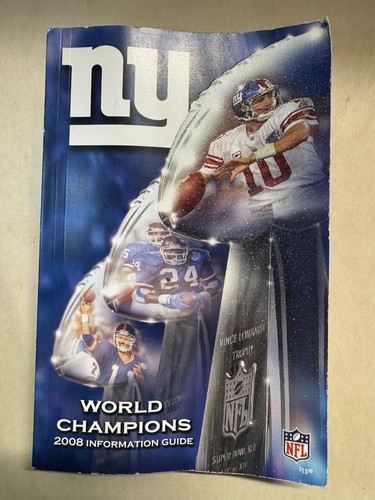 2008 New York Giants NFL Media Information Guide | eBay