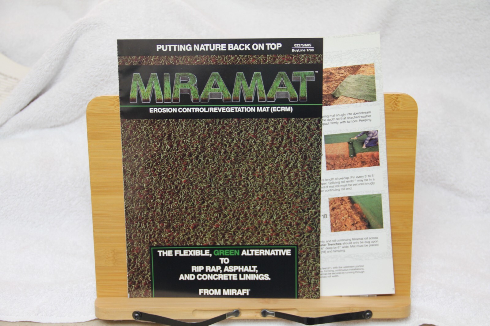 Mirafi Inc Miramat Erosion control mat brochure 8p circa 1988 | eBay