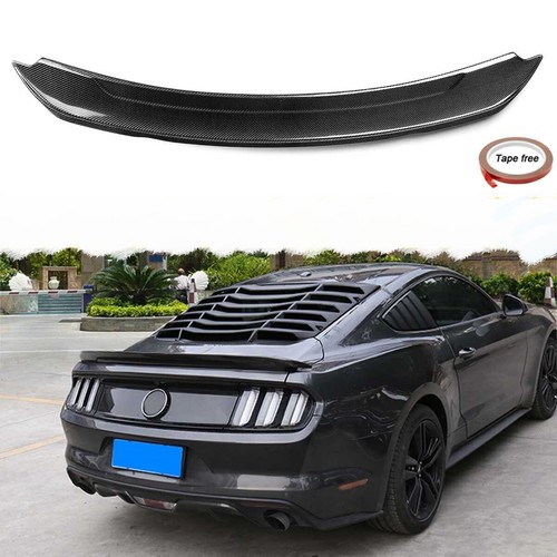 For 15-2022 Ford Mustang GT Real Carbon Fiber Rear Trunk Spoiler Boot ...