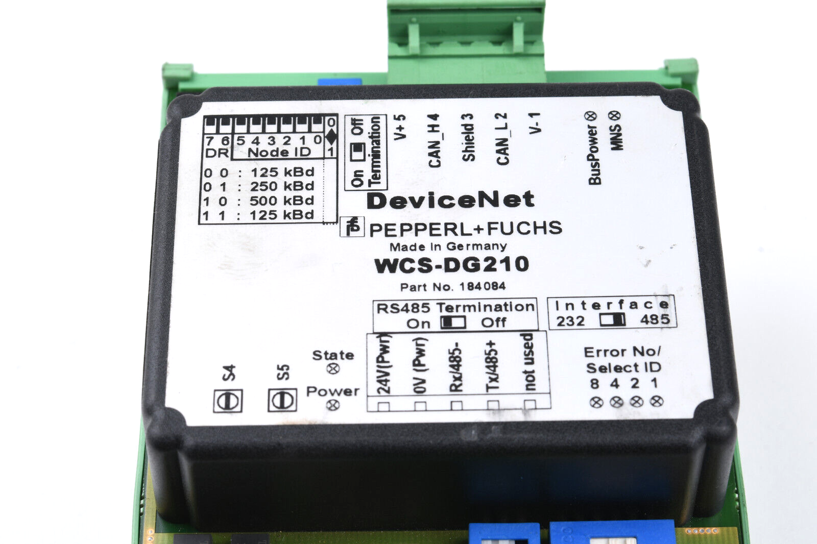 Pepperl+Fuchs WCS-DG210 Interfacemodul 184084 DeviceNet ...