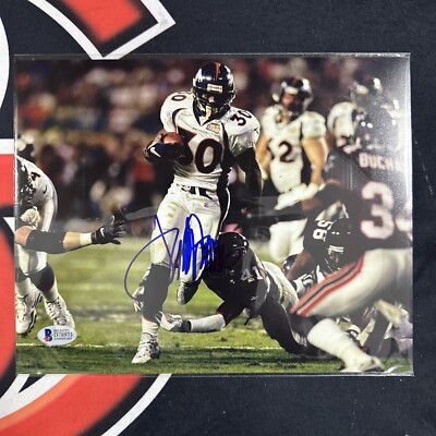 Terrell Davis Denver Broncos Signed 8x10 Photo Autographed Beckett | eBay