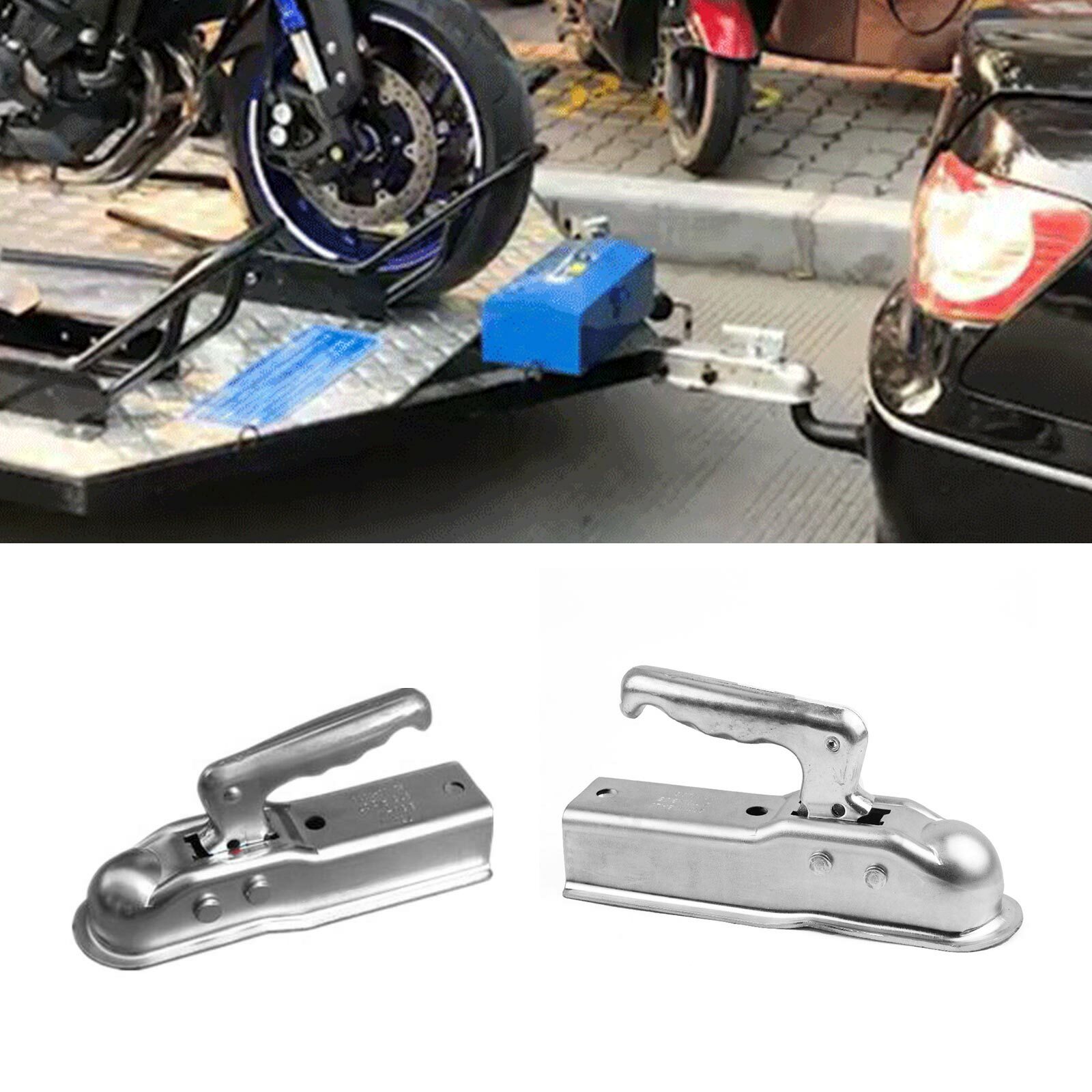 Trailer Hitch coupling 50mm integral lock pressed steel up to 750kg ...