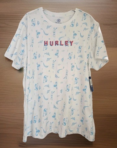 Mens Hurley T Shirt Size XL Brand New With Tags White/Blue | eBay UK