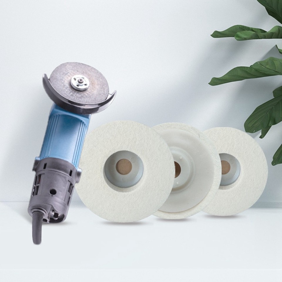 5Pcs Wool Polishing Wheel Disc Kit for 125mm Angle Grinder, Felt ...