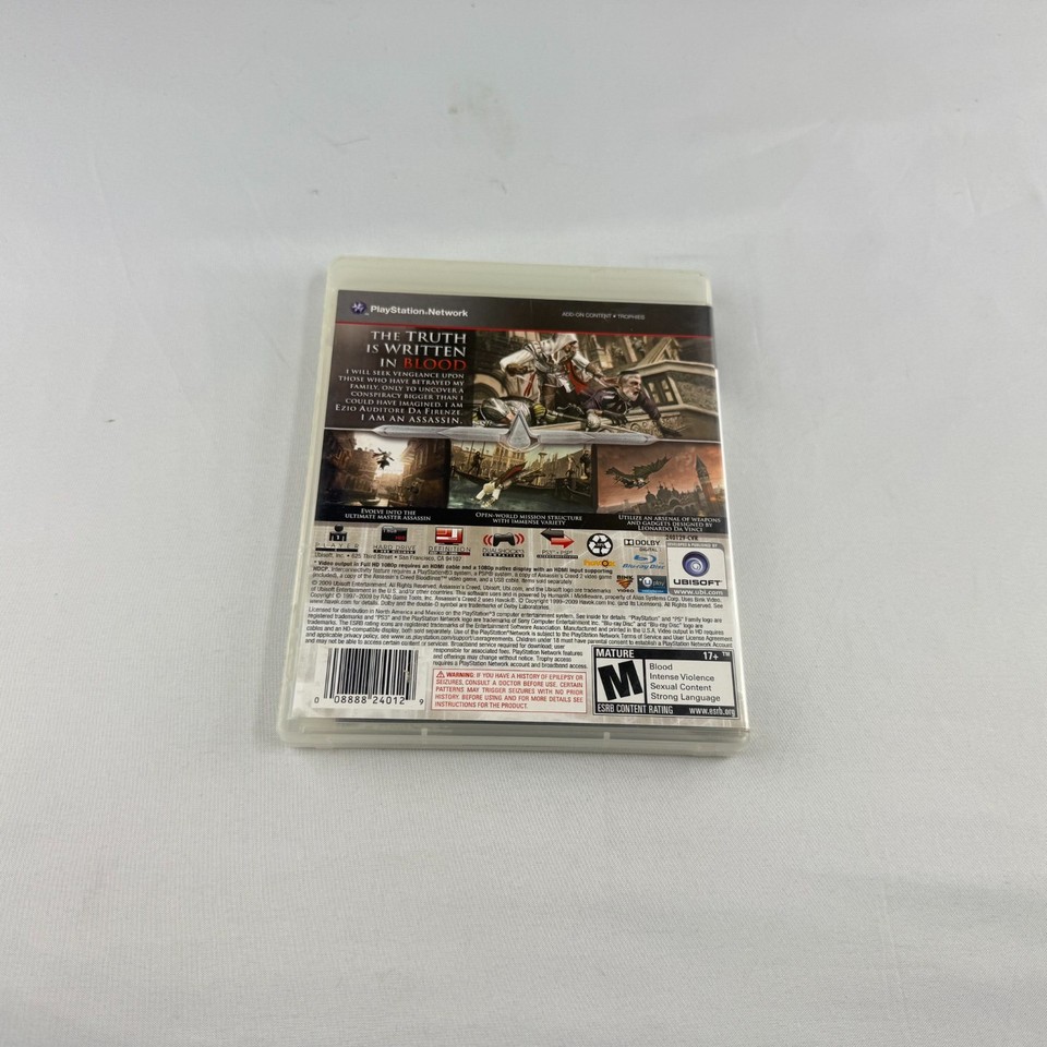 Assassin's Creed II (Sony PS3, 2009) CIB Clean Disc & Manual | eBay