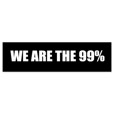 We are the 99% Occupy Wall Street car bumper sticker decal 8.5" x 3" | eBay