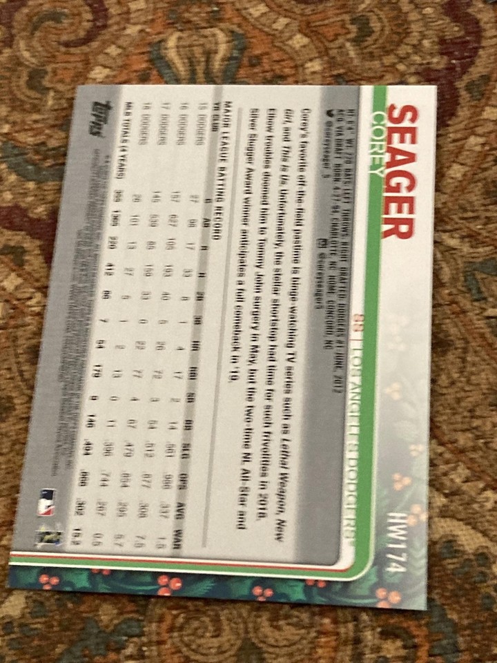 2019 Topps Holiday #HW174 Corey Seager | eBay