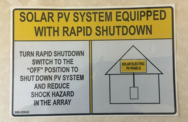 Caution Solar Panel Labels Pick from list. All New and weather ...