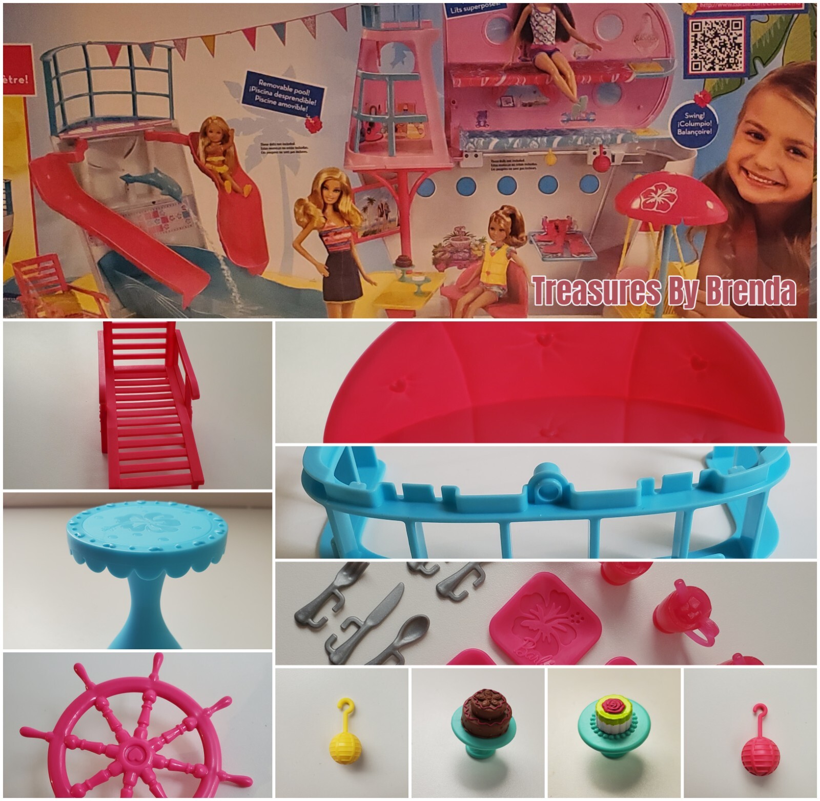 Barbie Sisters Cruise Ship Spare Replacement Pieces Parts X3209 - You ...