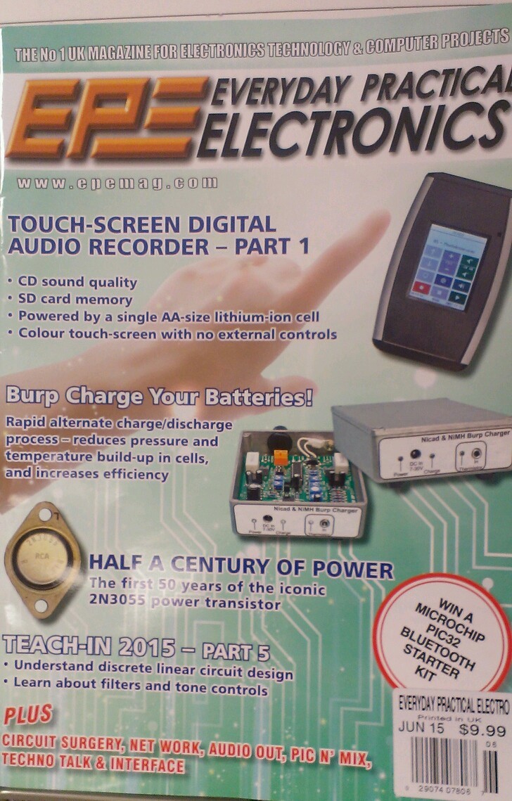 Everyday Practical Electronics EPE batteries audio June 2015 FREE SHIPPING! | eBay