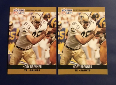 1990 Pro Set # 585 Hoby Brenner Lot 2 Saints | eBay