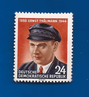 DDR EAST GERMANY DEUTSCH REICH ERNST THALMANN COLD WAR STAMP HINGED | eBay