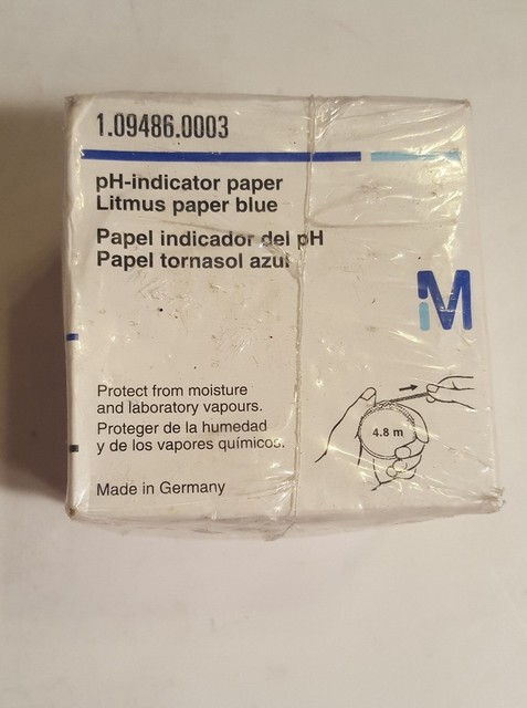 Millipore pH-indicator paper Litmus paper blue 1.09486.0003 3 Boxes of ...