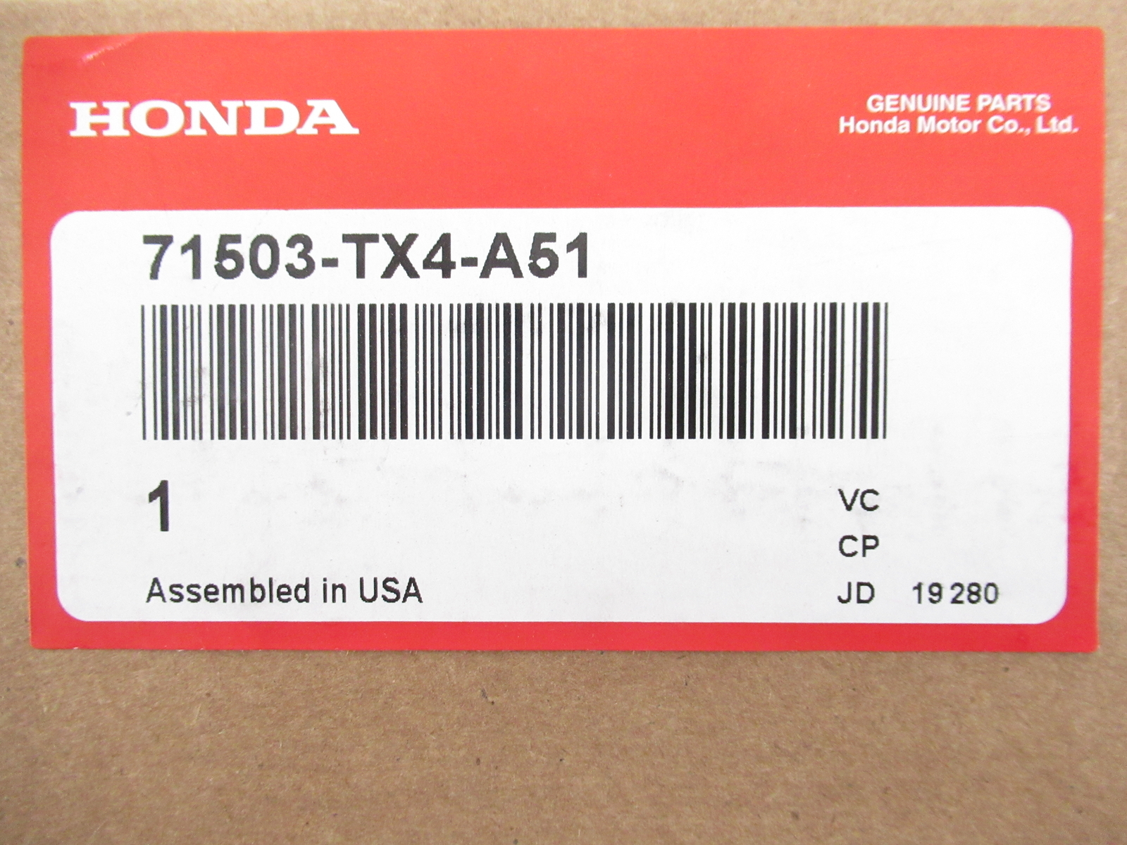 Genuine OEM Acura 71503-TX4-A51 Passenger Rear Bumper Trim Molding 2016 ...