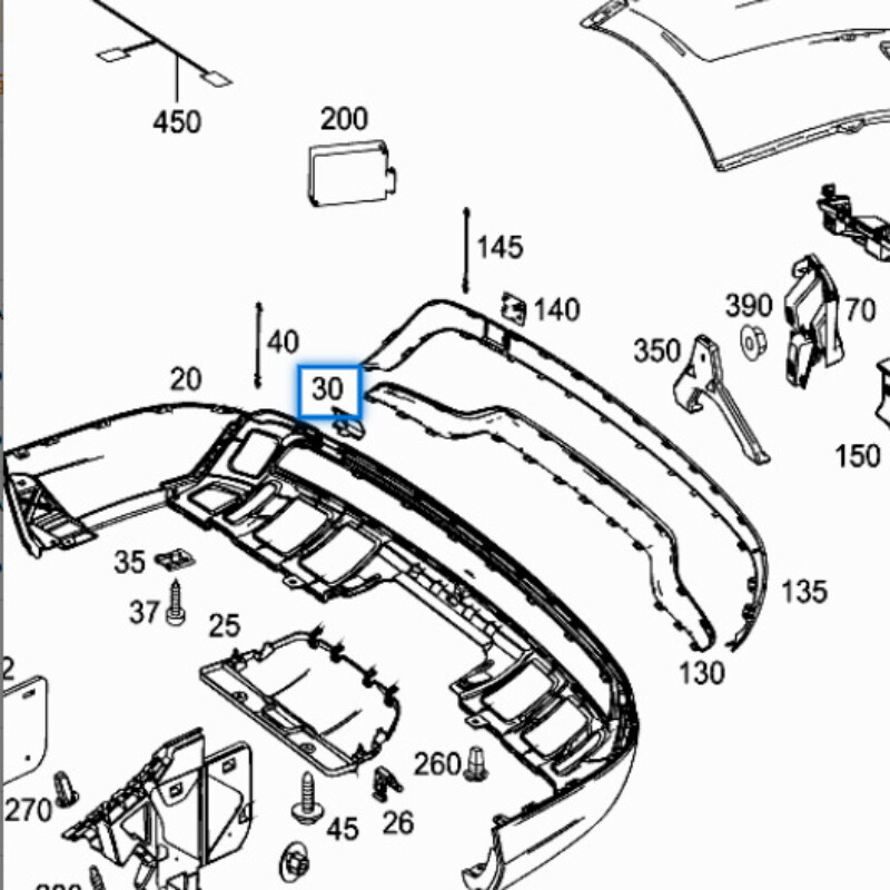 1Pc Rear Bumper Tow Eye Cap Chrome Cover For 12-15 Mercedes W166 ML350 ...