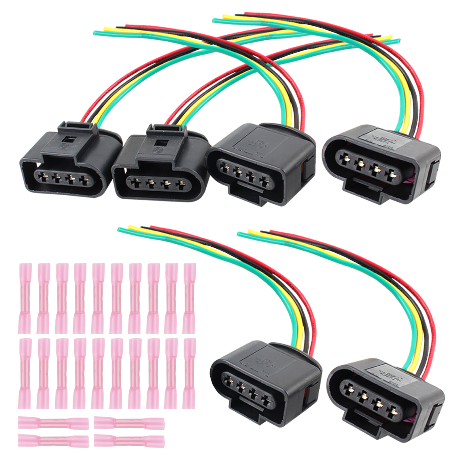 6 Pack Ignition Coil Connector Harness Plugs Wiring W/Terminals For ...