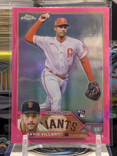 David Villar 2023 Topps Chrome Pink Rookie RC 2F | eBay