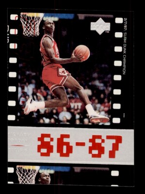 1998 UD MJ LIVING LEGEND TIMEFRAME #15 MICHAEL JORDAN 86-87 SLAM DUNK ...