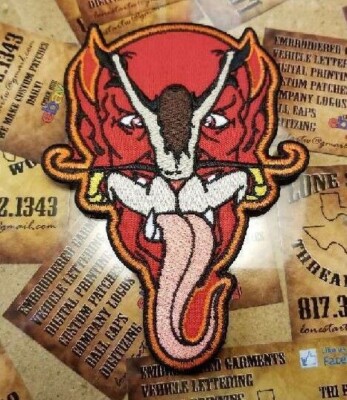 EMBROIDERED DEVIL FACE RIDE PATCH (Please Read Ad)) | eBay