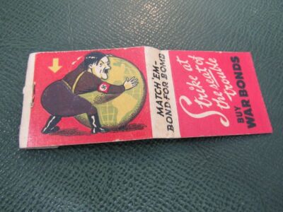 Matchbook - WWII Anti Hitler Keystone Plating Buffalo NY FULL PRINTED ...