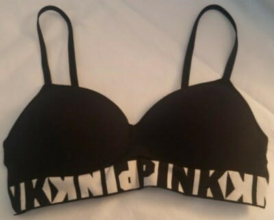 Victoria's Secret's Pink Black Bra Size Small | eBay
