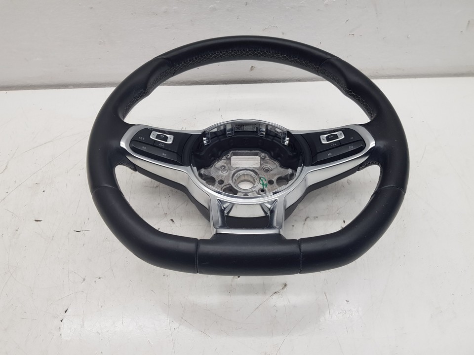 2016 VW GOLF MK7 R-LINE FLAT BOTTOM MULTIFUNCTION STEERING WHEEL OEM ...