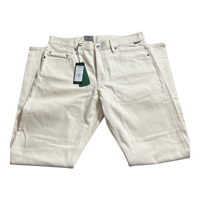G-Star Raw Triple A Jeans Mens 34/32 Beige Denim Regular Straight | eBay