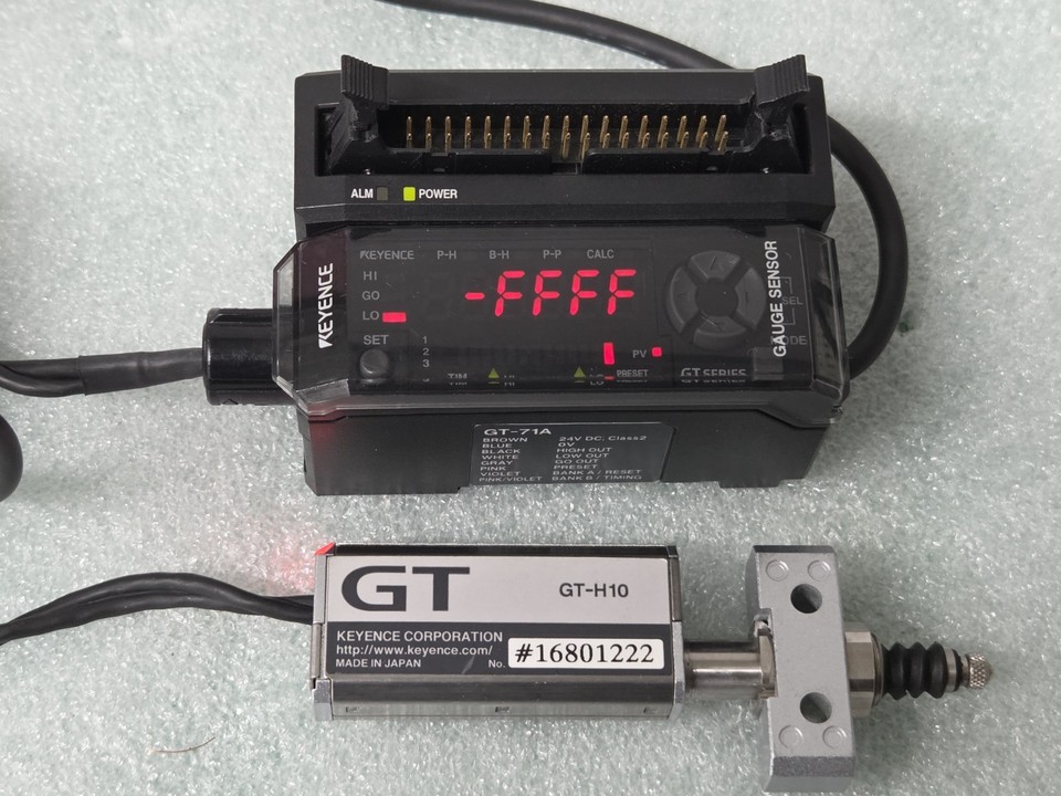 KEYENCE GUAGE SENSOR GT-H10, AMPLIFIER GT-71A, INTERFACE UNIT DL-RB1 | eBay