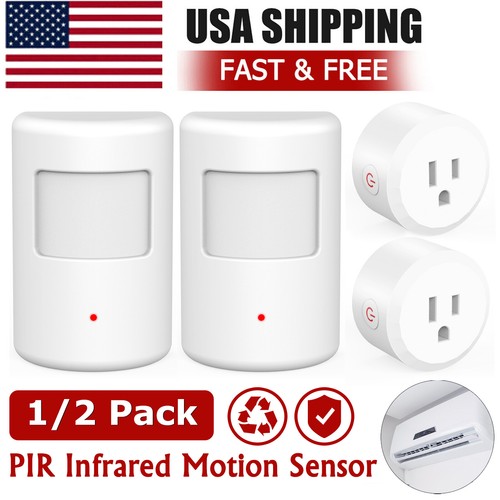 110-240V Outlet with Motion Sensor PIR Infrared Motion Sensor Switch ...