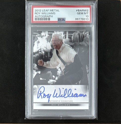 2012 Leaf Metal Roy Williams Autograph Auto PSA 10 UNC Tar Heels | eBay
