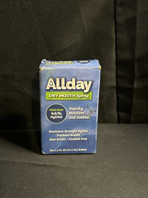 Allday Dry Mouth Spray - Maximum Strength Xylitol Fast Acting Long ...