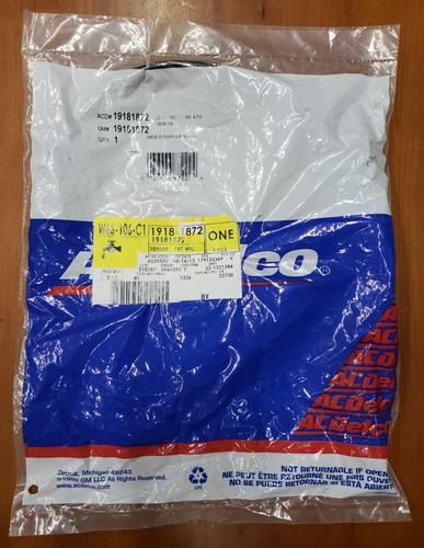 ACDelco 19181872 ABS Wheel Speed Sensor Front Right For Express Savana ...