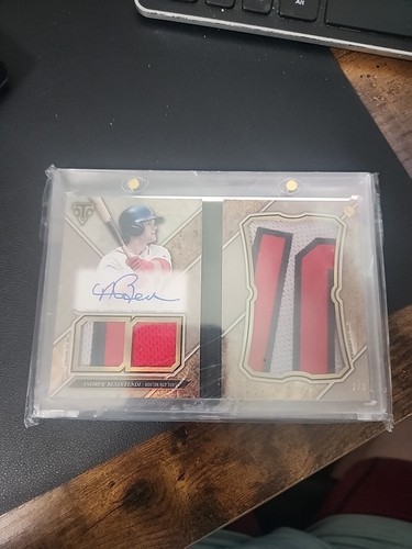 2017 Topps Triple Thread Letter Plus Auto Relic Benintendi 2/3 | eBay