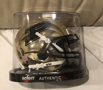 Purdue Boilermakers CHROME Mini Helmet VSR4 Schutt Authentic NEW IN BOX ...