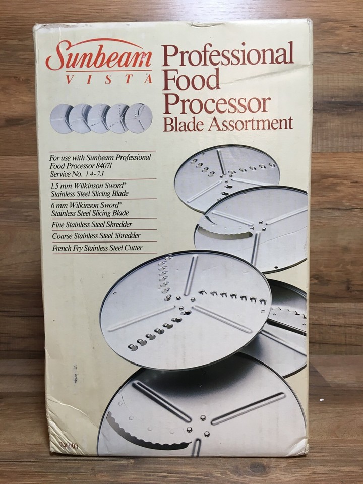 SUNBEAM VISTA - PROFESSIONAL FOOD PROCESSOR - 5 SLICING, SHREDDER ...