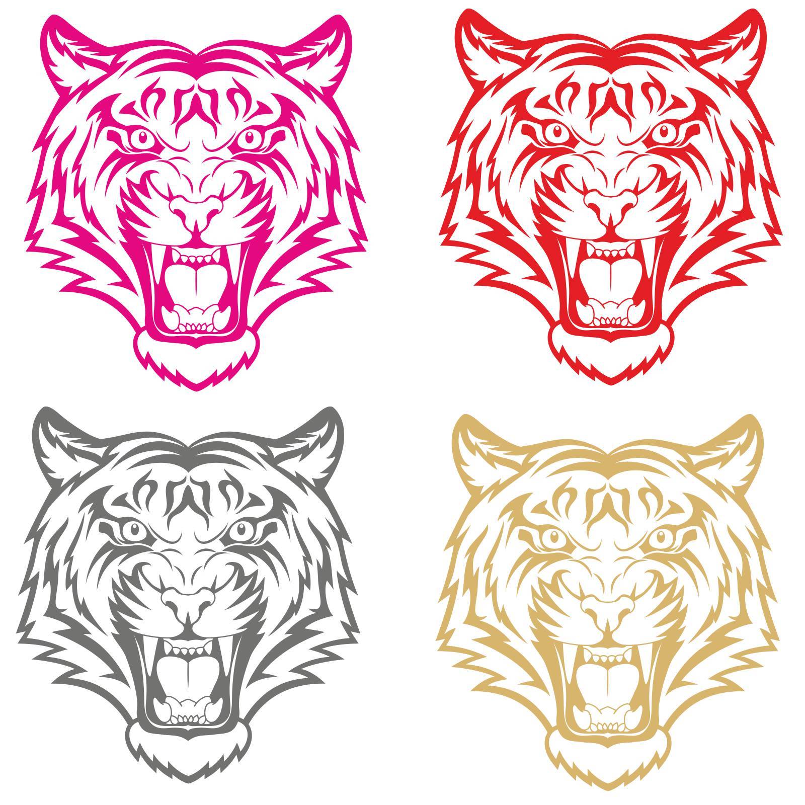 Autoaufkleber Tribal Tiger Auto Aufkleber Sticker Motorhauben Haube ...