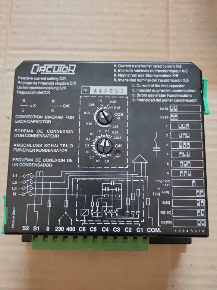 Computer 6c CIRCUTOR Reactive Power Regulator FREE DHL EXPRESS SHIPPING ...