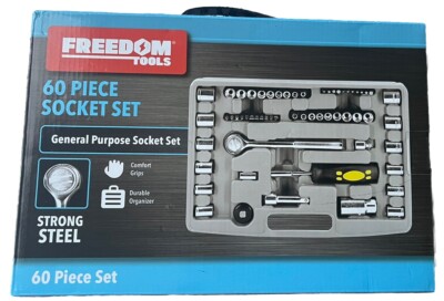 Freedom Tools 60 Piece Socket Set & Case Brand New …. Father’s Day ...