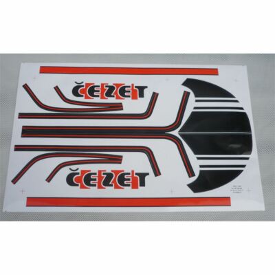 NEW STICKERS SET (RED/BLACK) - CZ 350/472.5 + CZ 350/472.6 | eBay