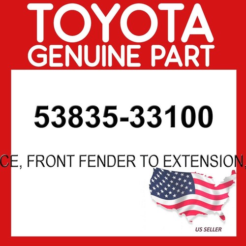 TOYOTA GENUINE 53835-33100 BRACE, FRONT FENDER TO EXTENSION, RH OEM | eBay