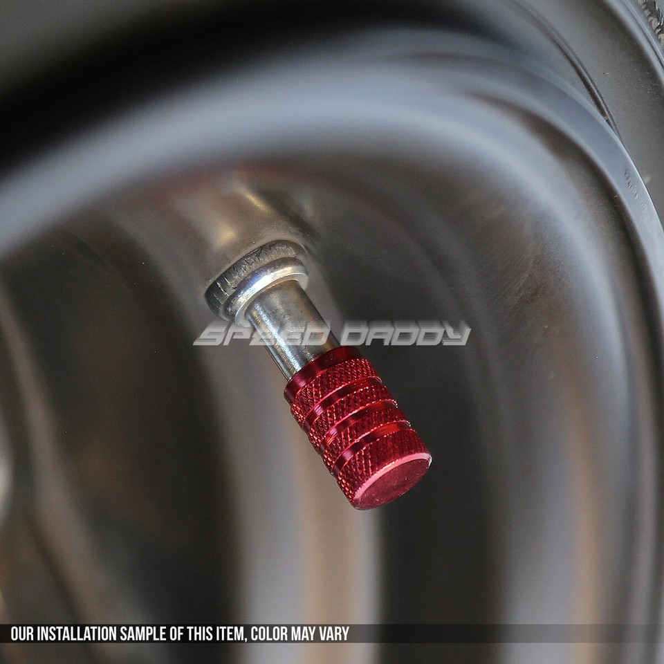 4 X ALUMINUM TIRE/RIM VALVE/WHEEL AIR PORT DUST COVER STEM CAP/CAPS ...