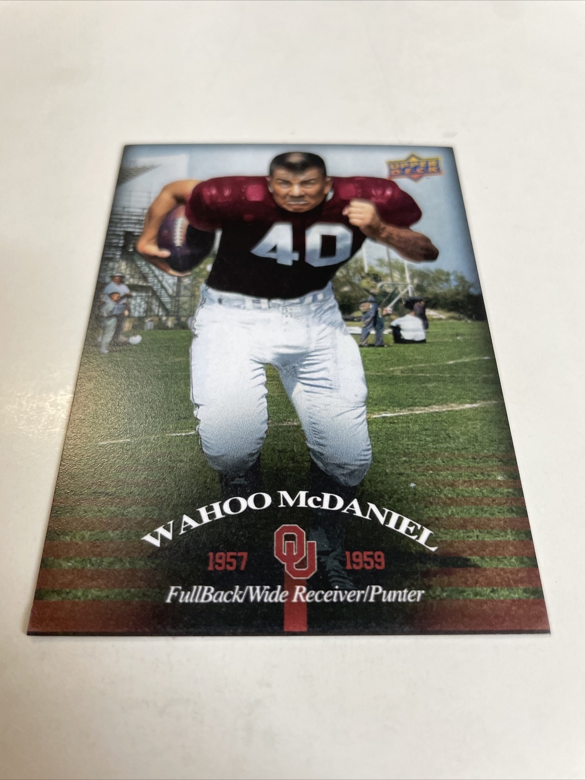 2011 Football Wahoo McDaniel Oklahoma Sooners Custom Card A-485 | eBay
