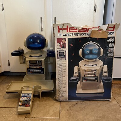 Vintage Hearoid TTC Voice Programable Robot Untested With Box And Tray ...
