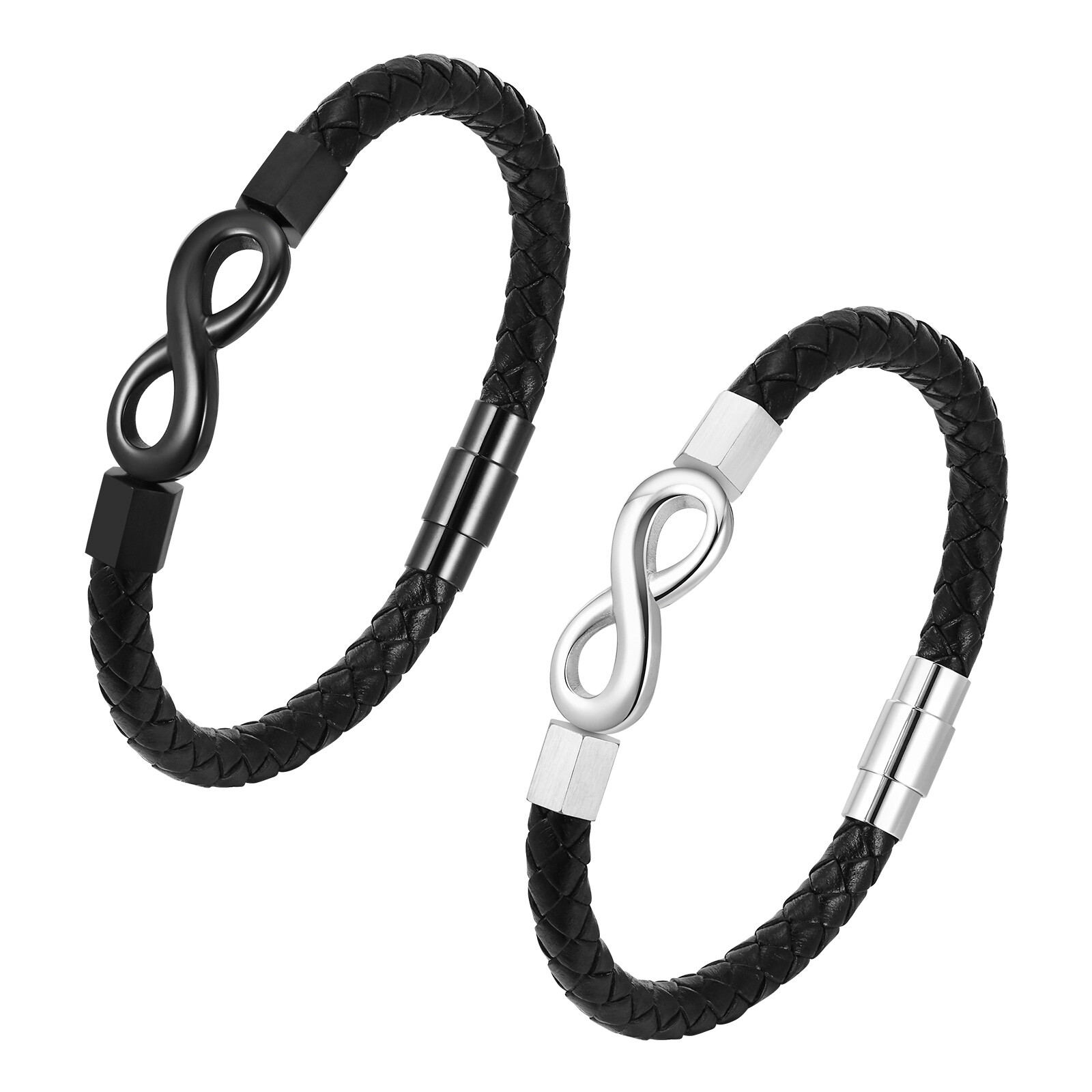 Love Infinity Charm Bracelets for Men, Promise Gift to Him Valentine's ...
