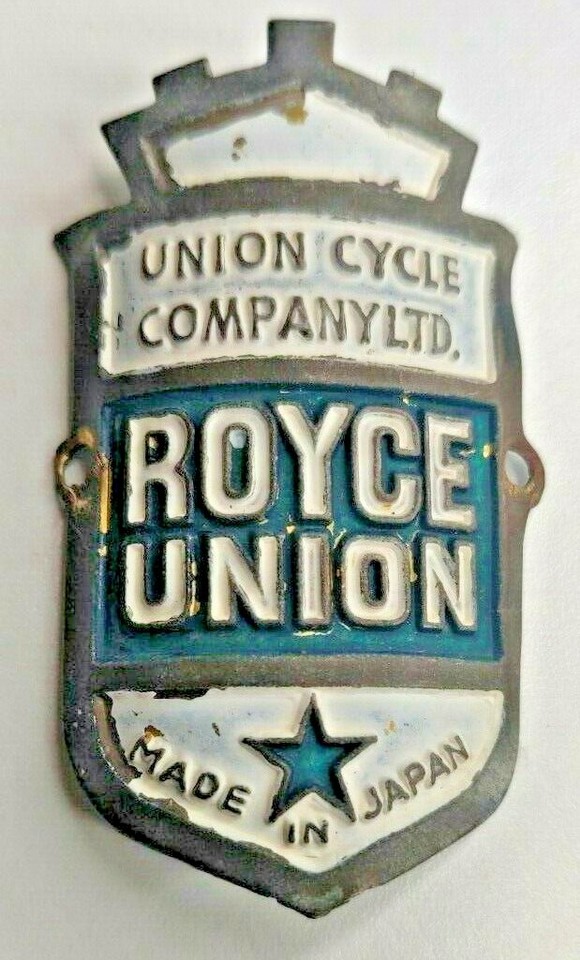 Royce Union vintage nameplate / headbadge. 57 mm high RARE | eBay